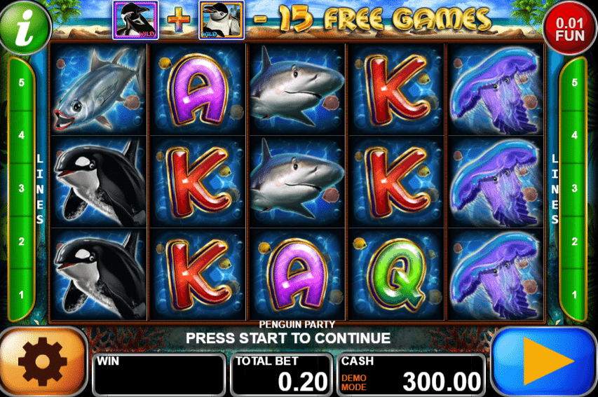 Penguin Party » FreeSlot Online » Click And Play