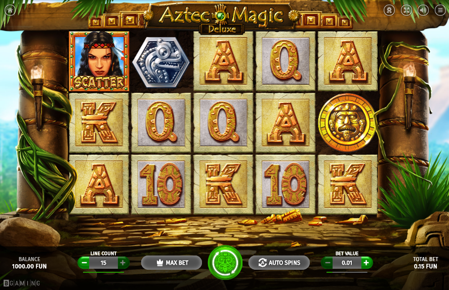 Aztec Magic Deluxe » FreeSlot Online » Click And Play